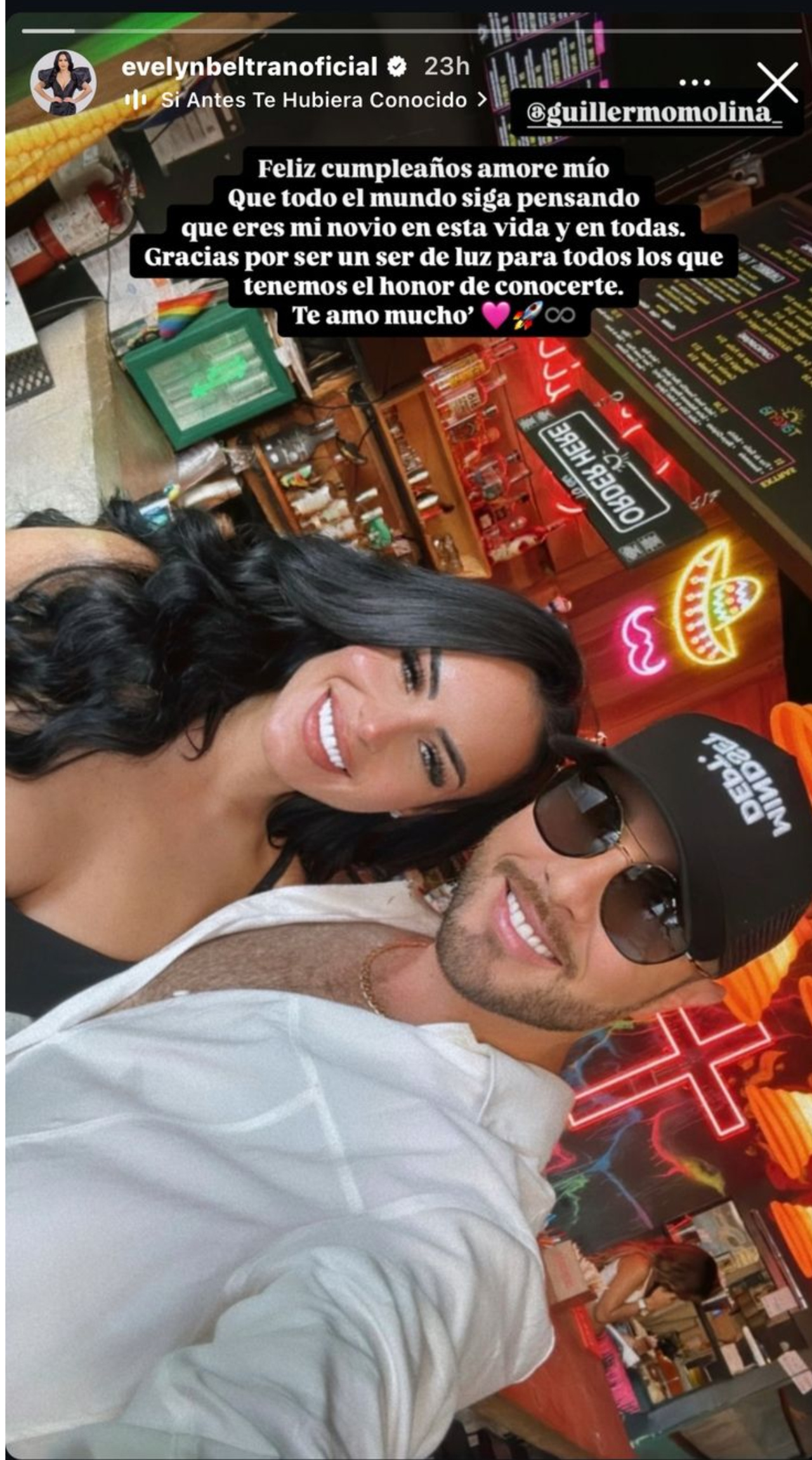 Evelyn Beltrán, ex de Toni Costa, presume en foto a su novio