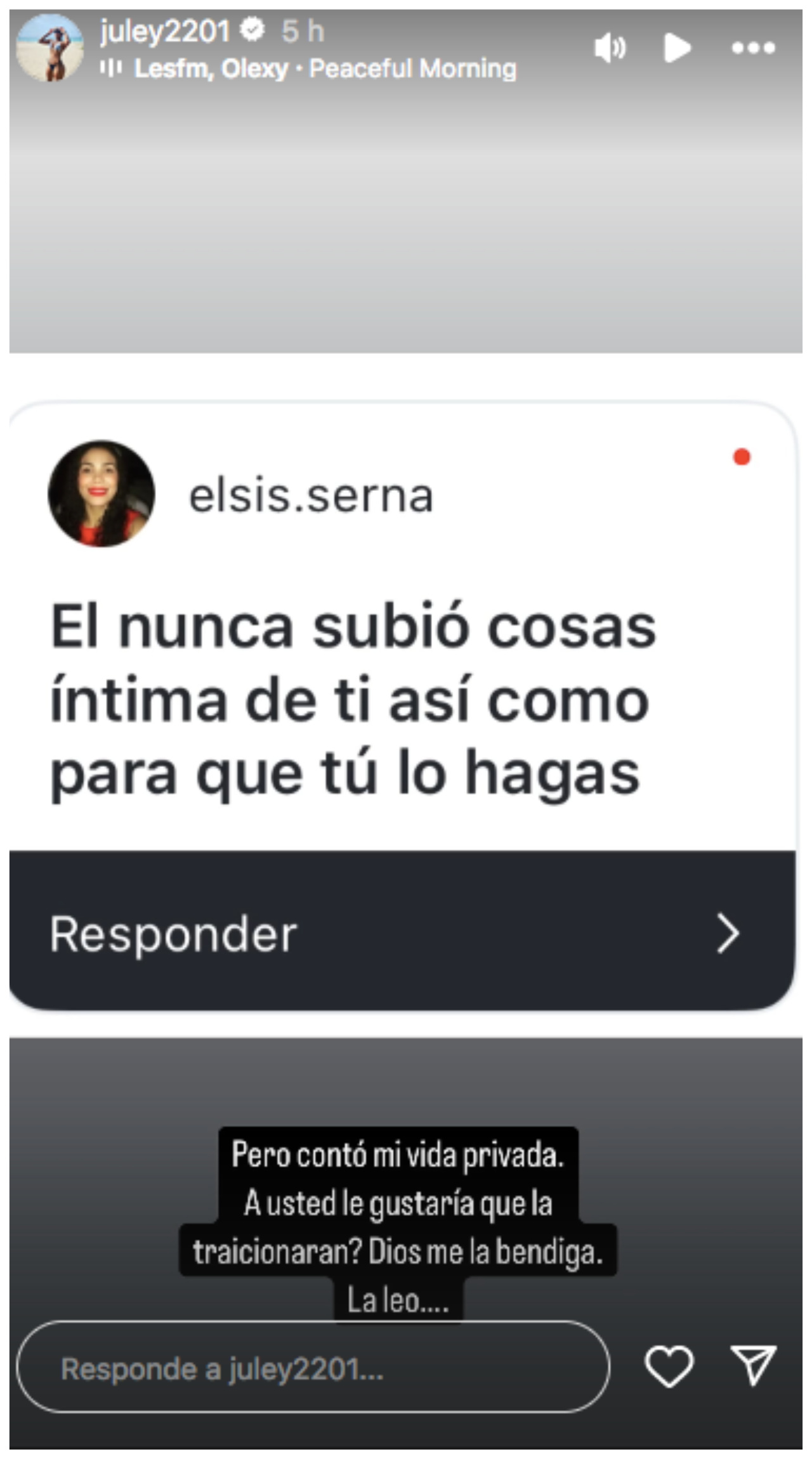 Juley Mejía publica foto íntima de Toni Costa